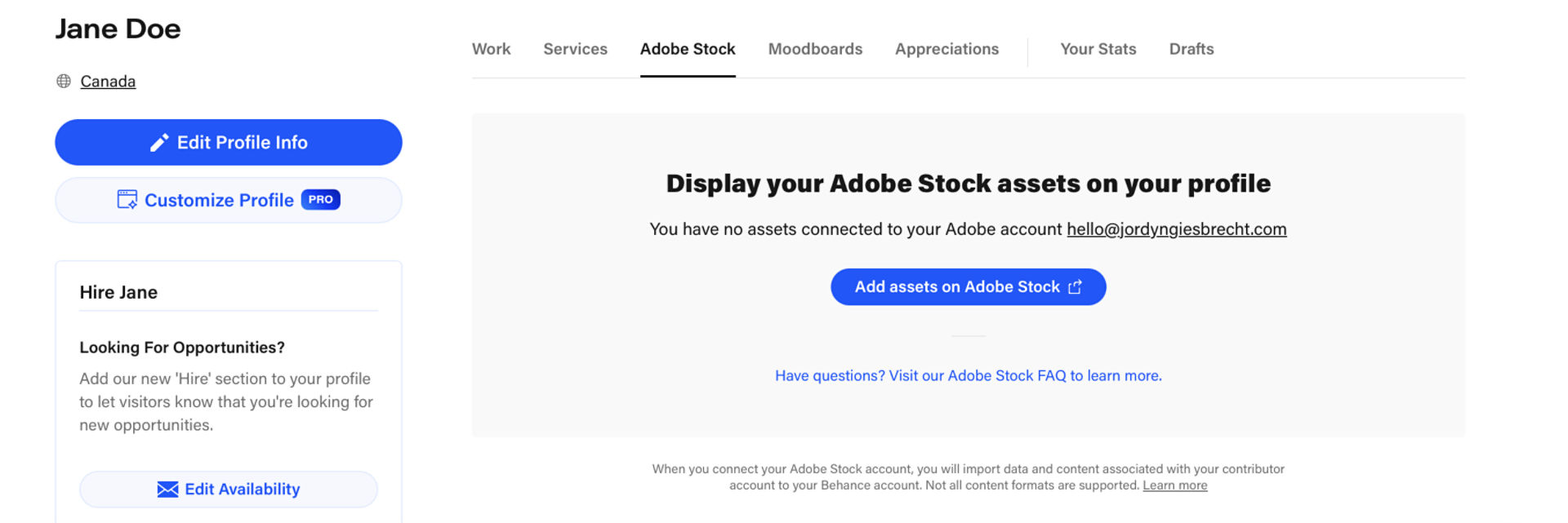 Manage Your Contributor Profile Page